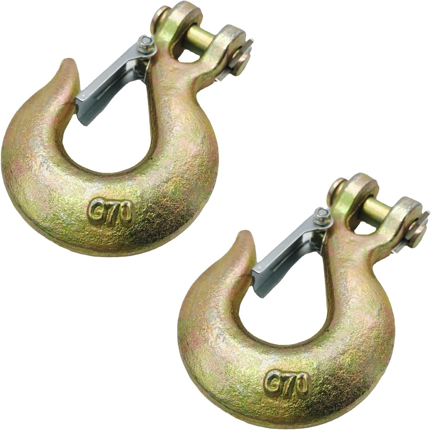 Amazon.com: 5/16 inch Tow Hook Clevis Slip Hook with Safety Latch Hooks ...