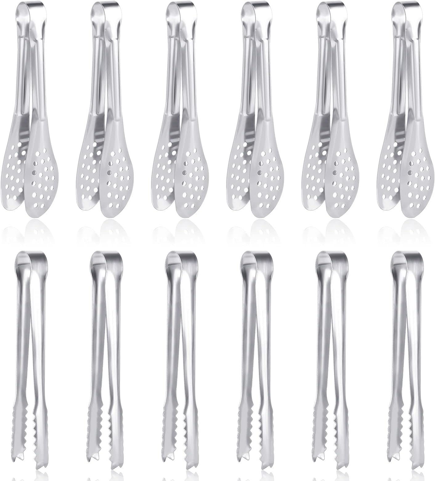 Amazon.com: 12 Pieces Mini Tongs Hand Shape Silicone Tongs 5 Inch Mini ...