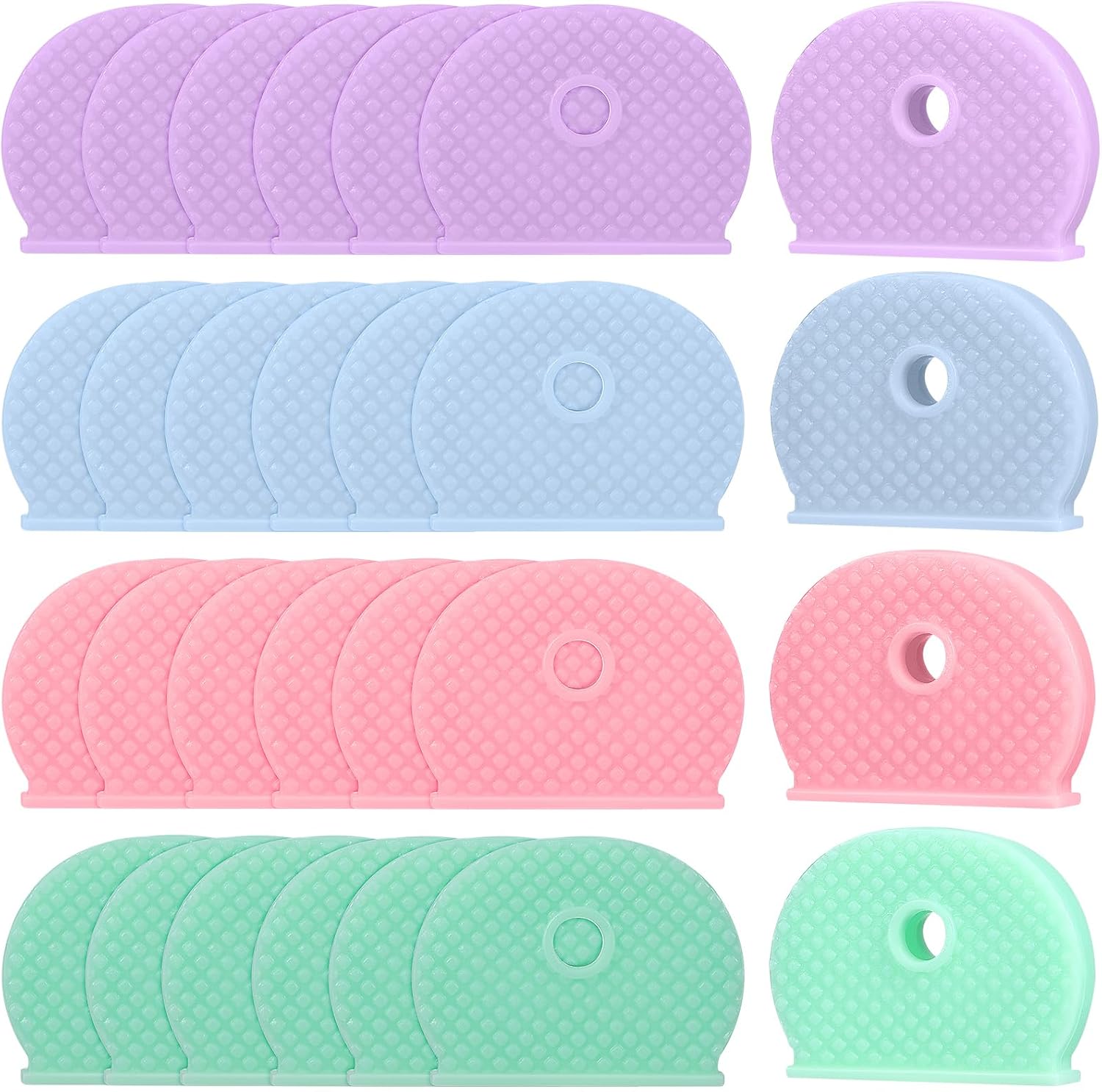 Amazon.com : 48 Pcs Key Cover Caps for House Key,Key Color Identifiers ...