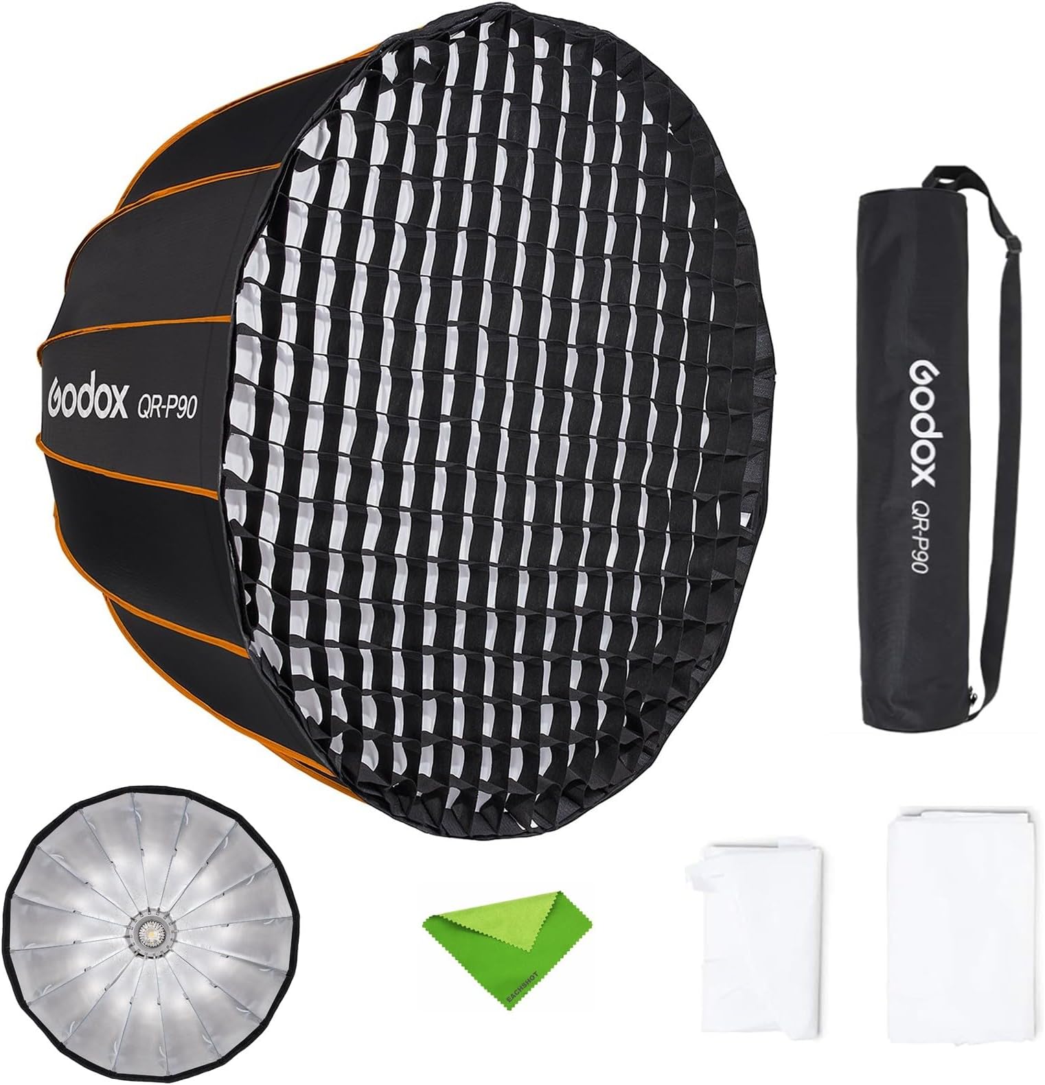 Amazon.com : GODOX QR-P90 35.4 Inch/90CM Parabolic Softbox, Bowens ...