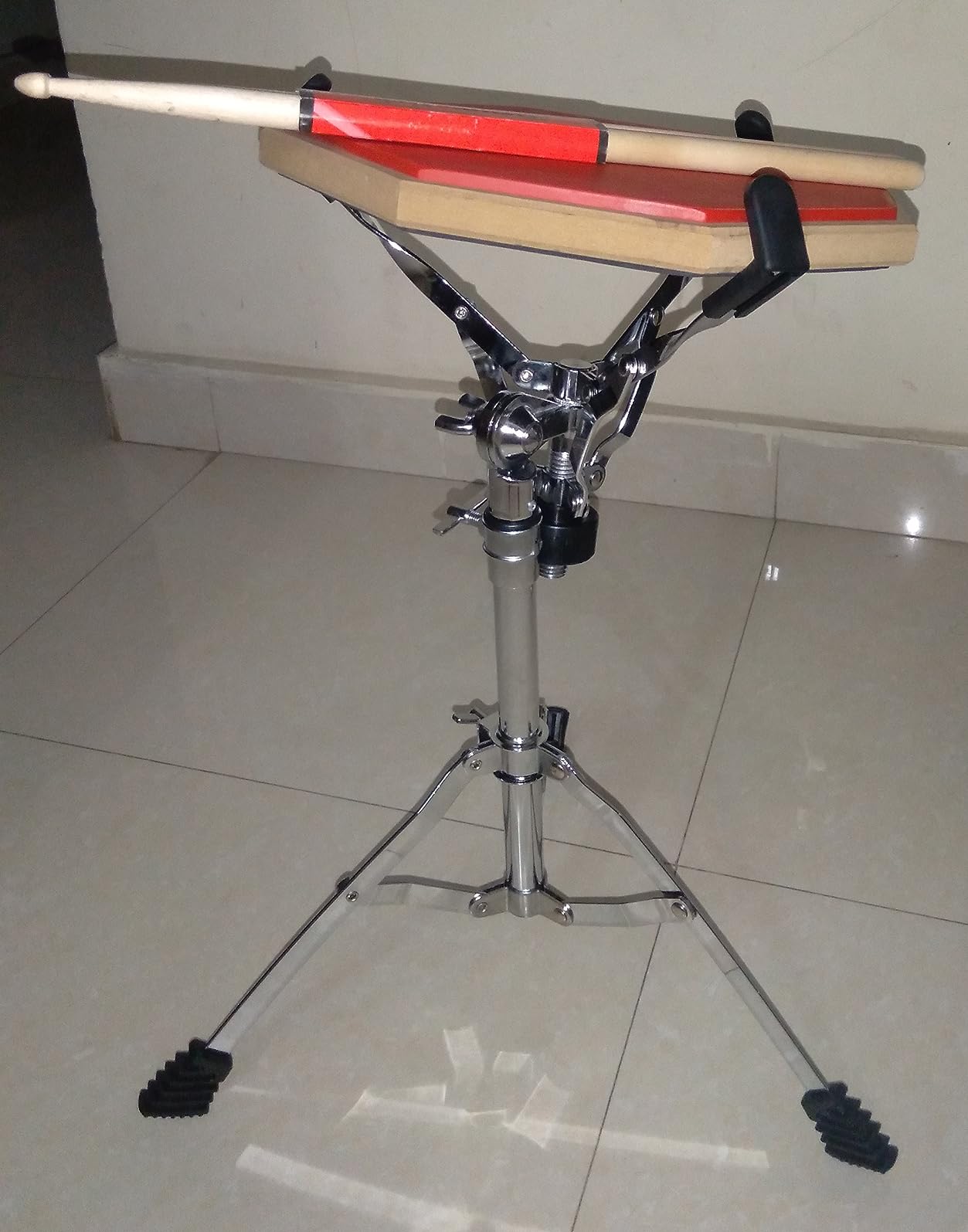 Softline Pro SP-DPPK-Practice-Pad-Kit Dumbed Drum Practice Pad Kit, 12 Inch Double Sided Silent ...