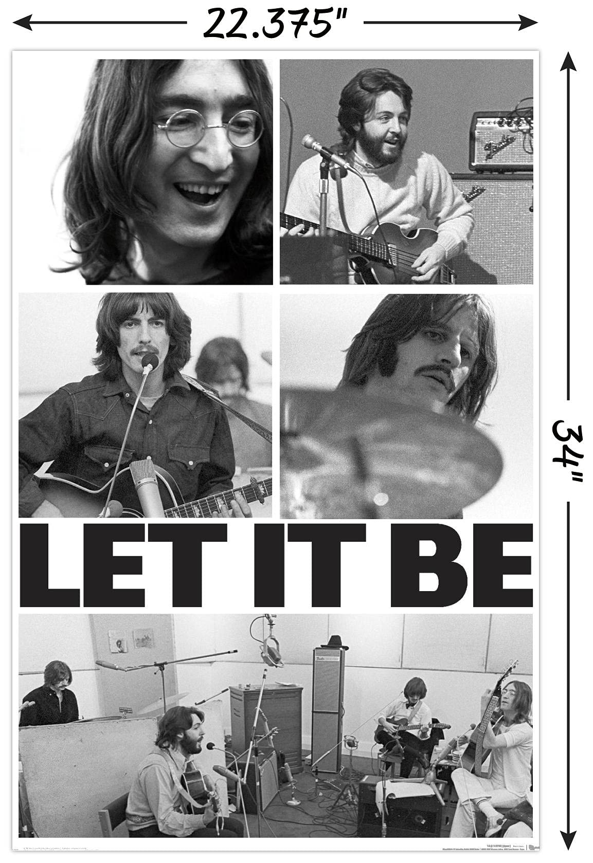 The Beatles Let It Be Album Cover Black And White The Beatles' Let It