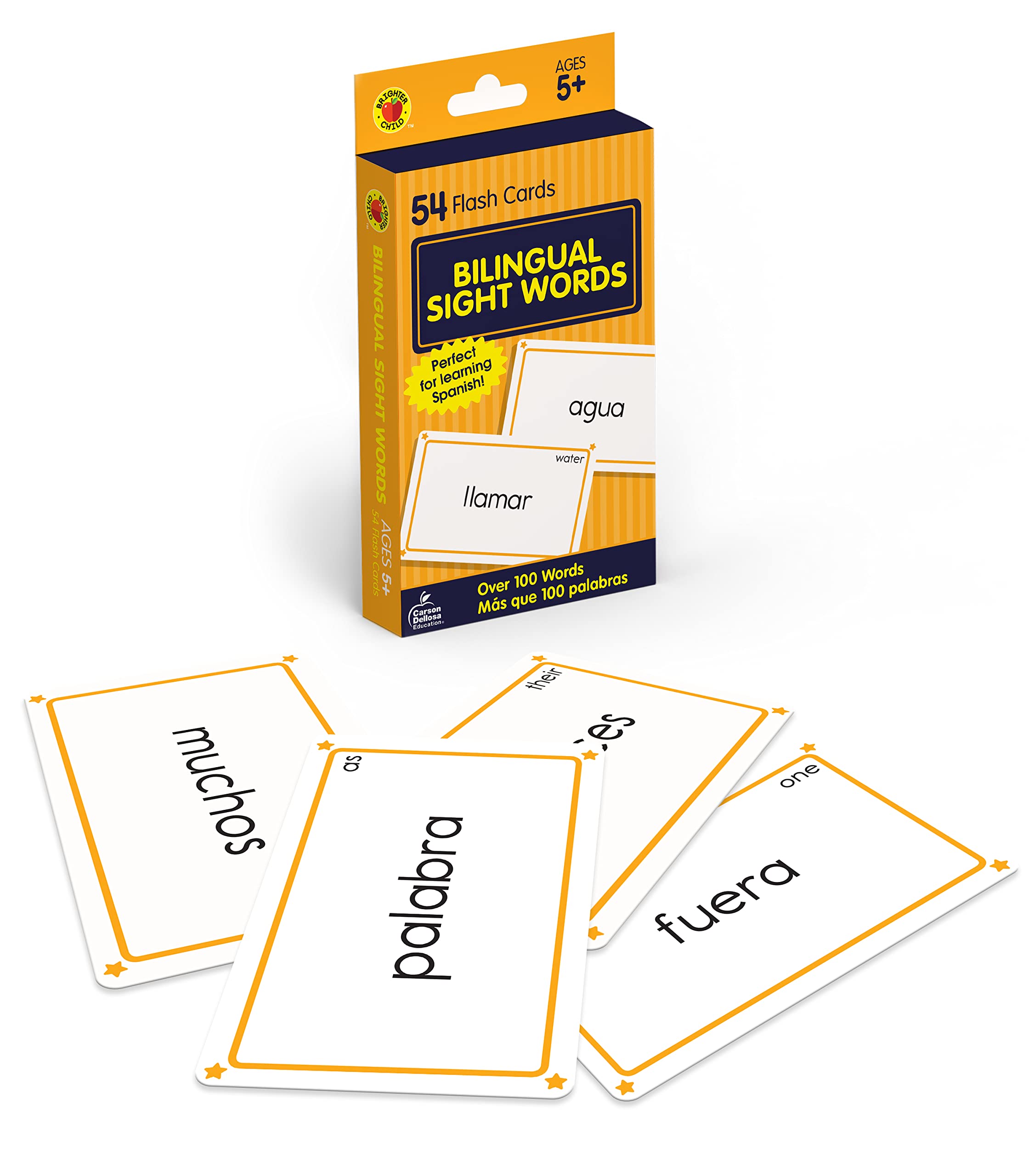 Snapklik.com : Carson Dellosa Bilingual Spanish Sight Words Flash Cards ...