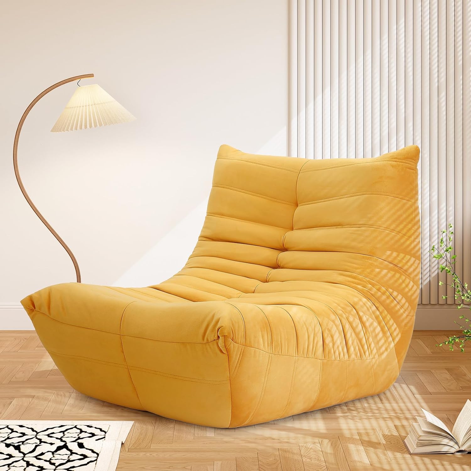 Amazon.com: Vesgantti Fireside Chair Bean Bag Chairs for Adults, Giant ...