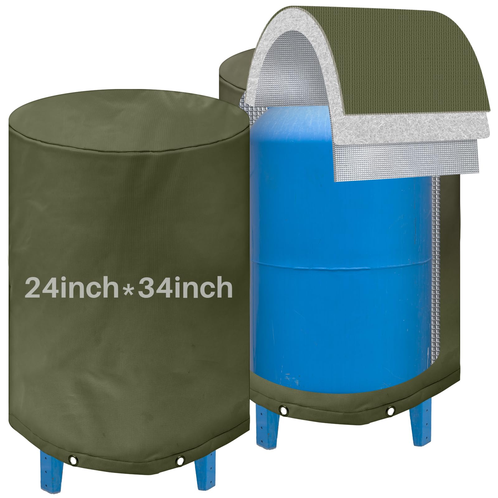 Amazon.com : Windyun Round Water Pressure Tank Cover 24'' Diameter x 34 ...