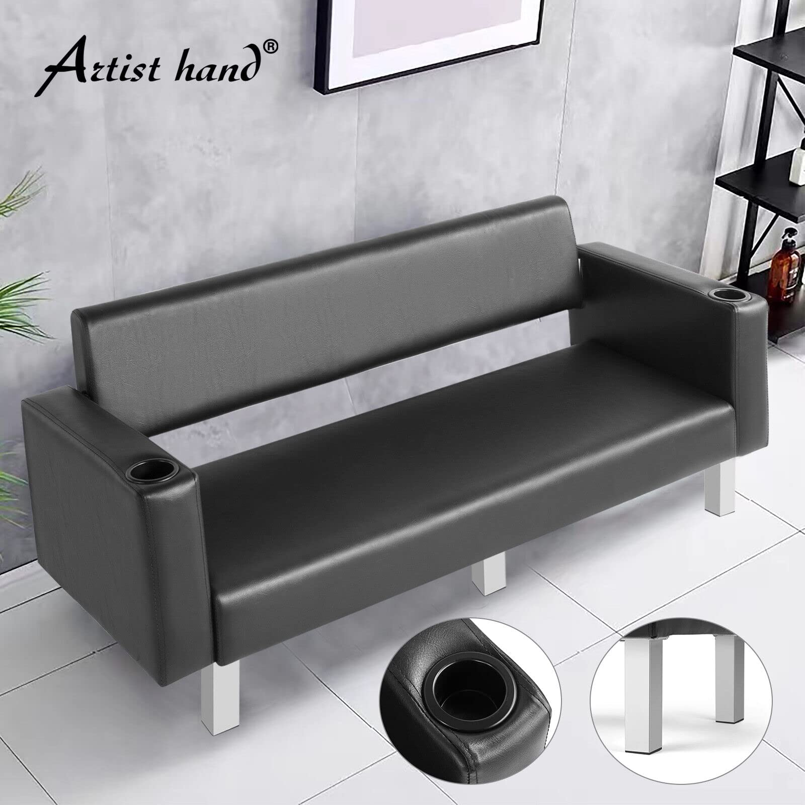 Snapklik.com : Artist Hand Office Reception Chairs Waiting Room Bench ...