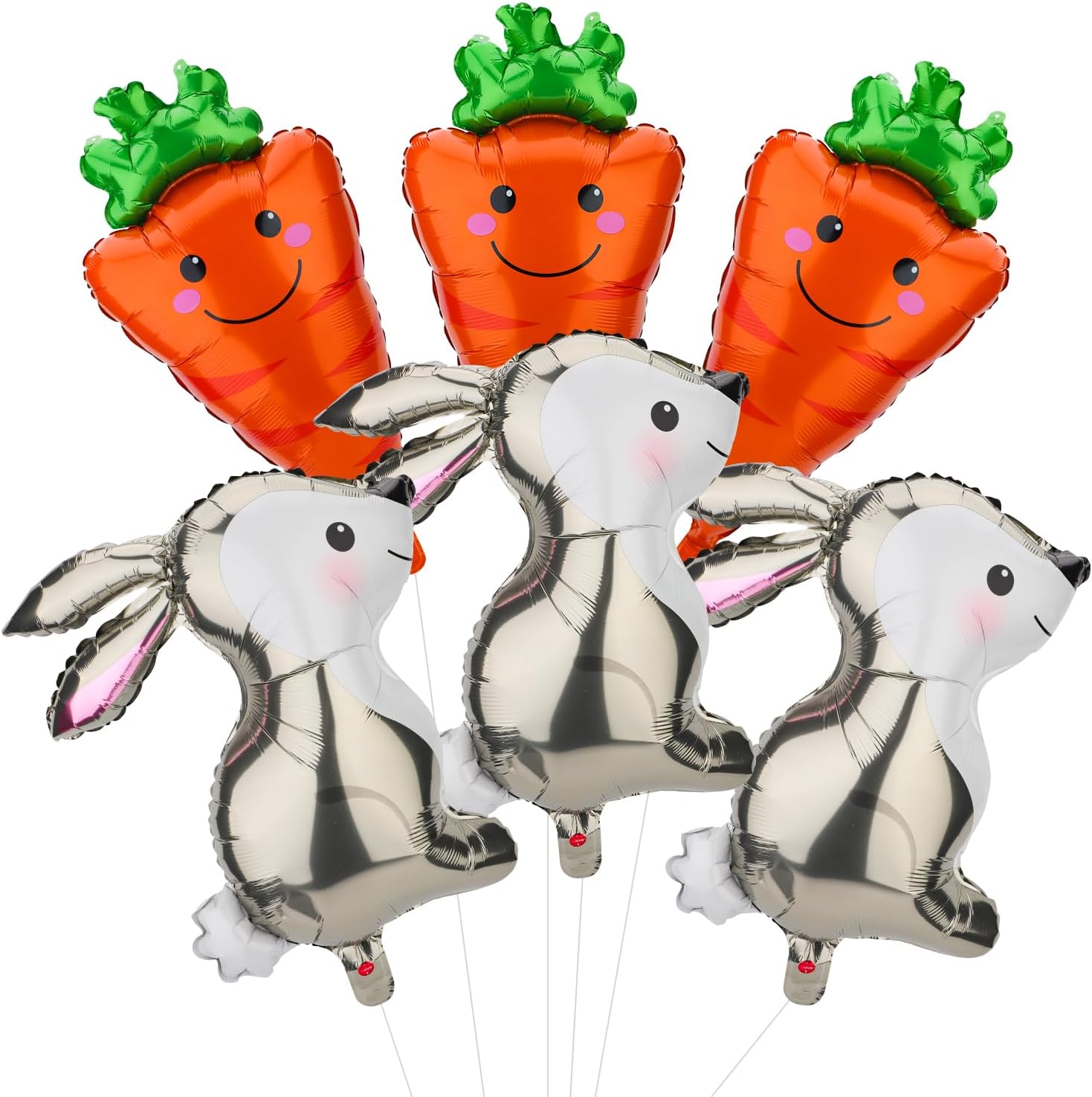 Amazon.com: 6pcs Happy Easter Balloons, Large Easter Foil Balloons ...