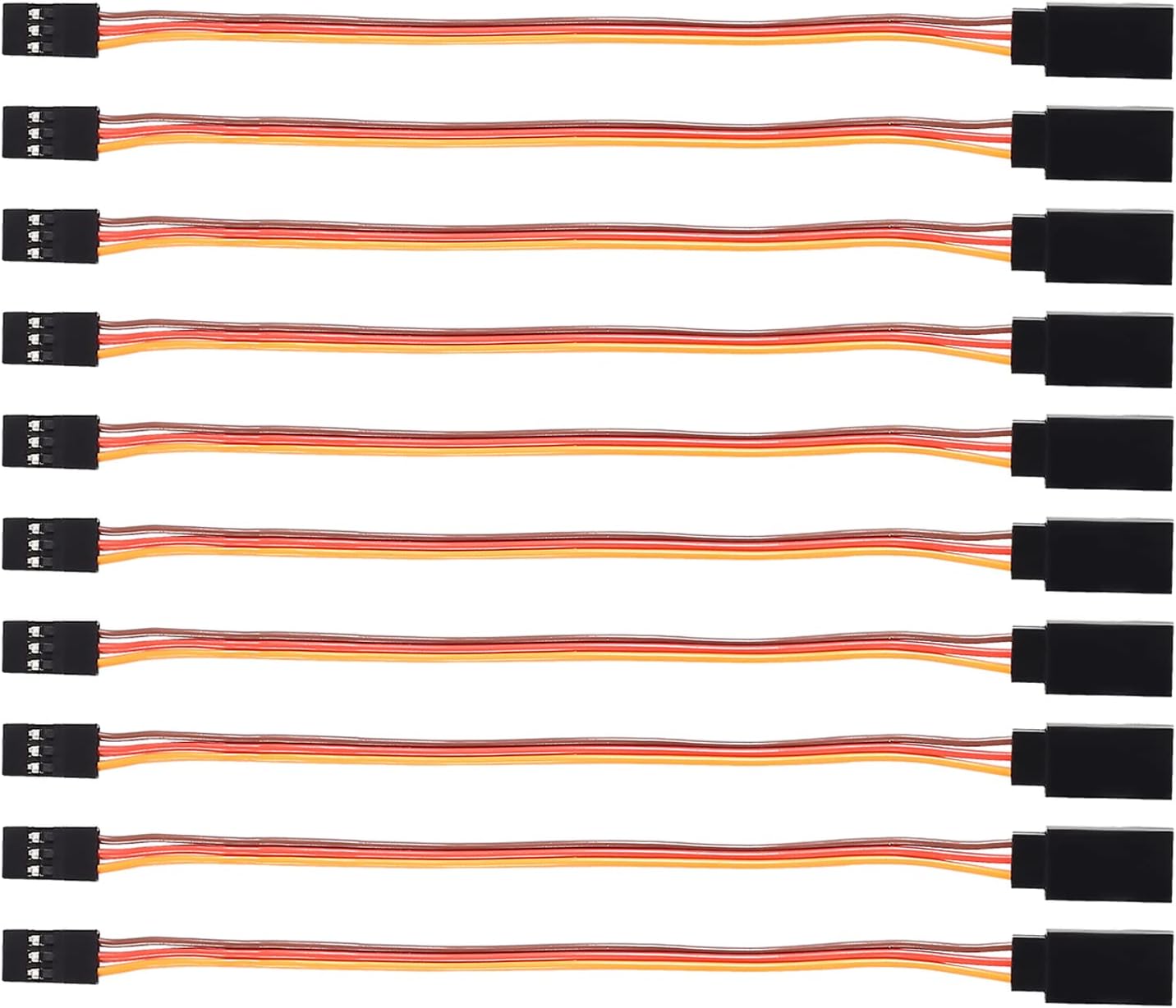 Amazon.com: DIANN 10pcs 3-Pin Servo Extension Cable Cord 30cm/11.8 ...