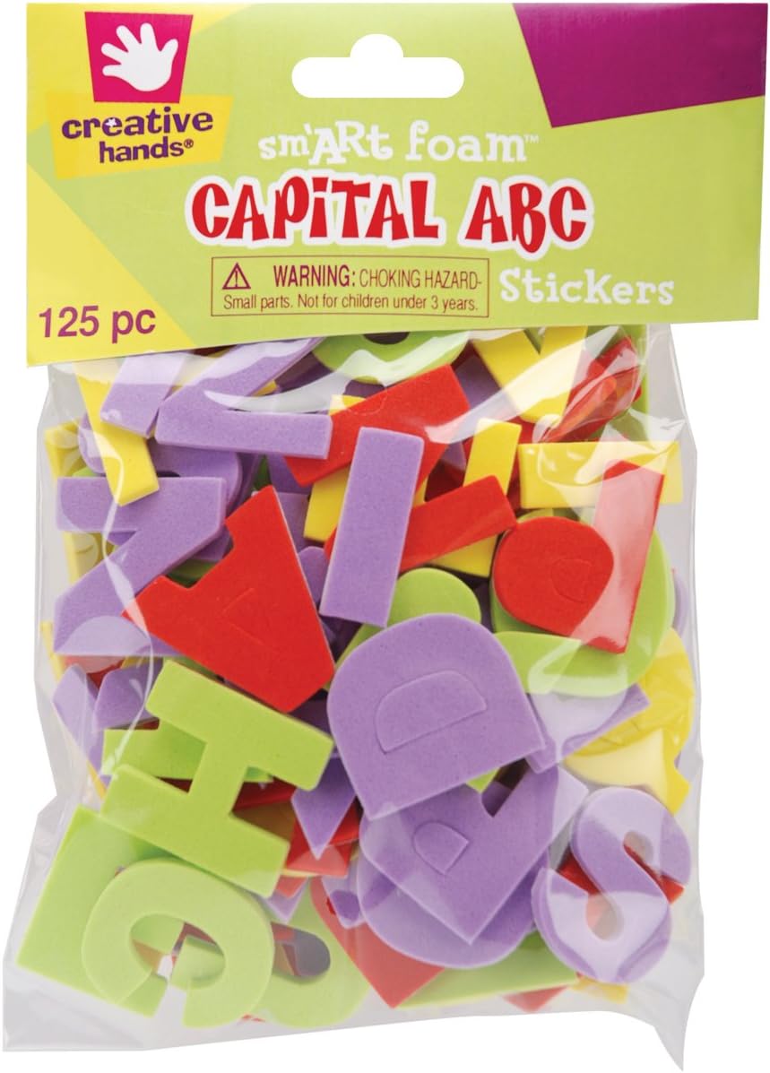 Amazon.com: Foam Stickers 125/Pkg: Capital ABC : Toys & Games
