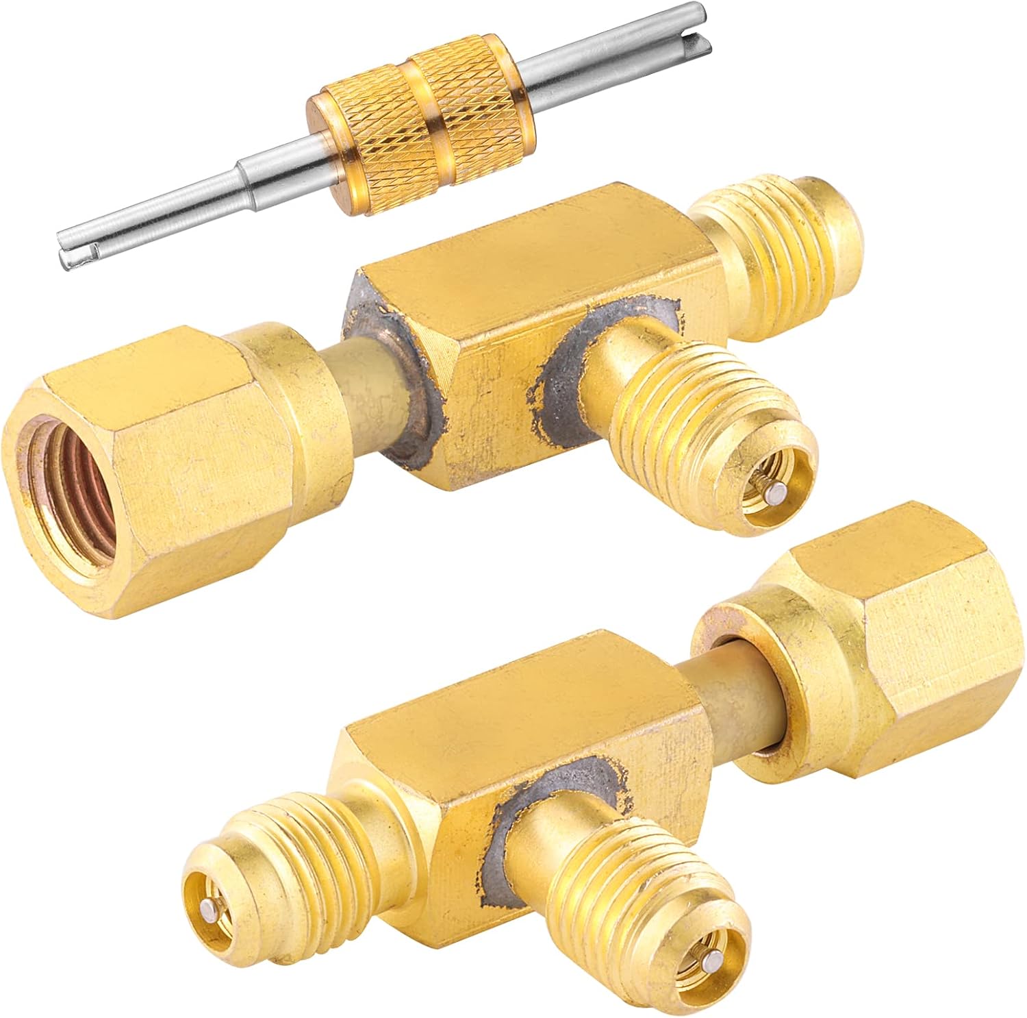 Amazon.com: Quick Coupler Access Tee, 1/4'' Valves Core Quick Coupler ...
