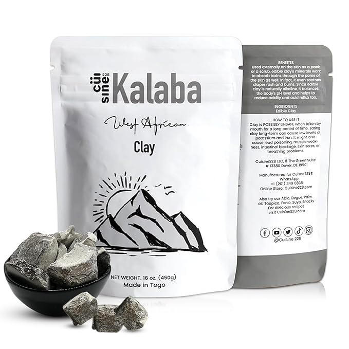 Amazon.com : Cuisine228 Natural Edible Clay, Kalaba – 100% Natural ...