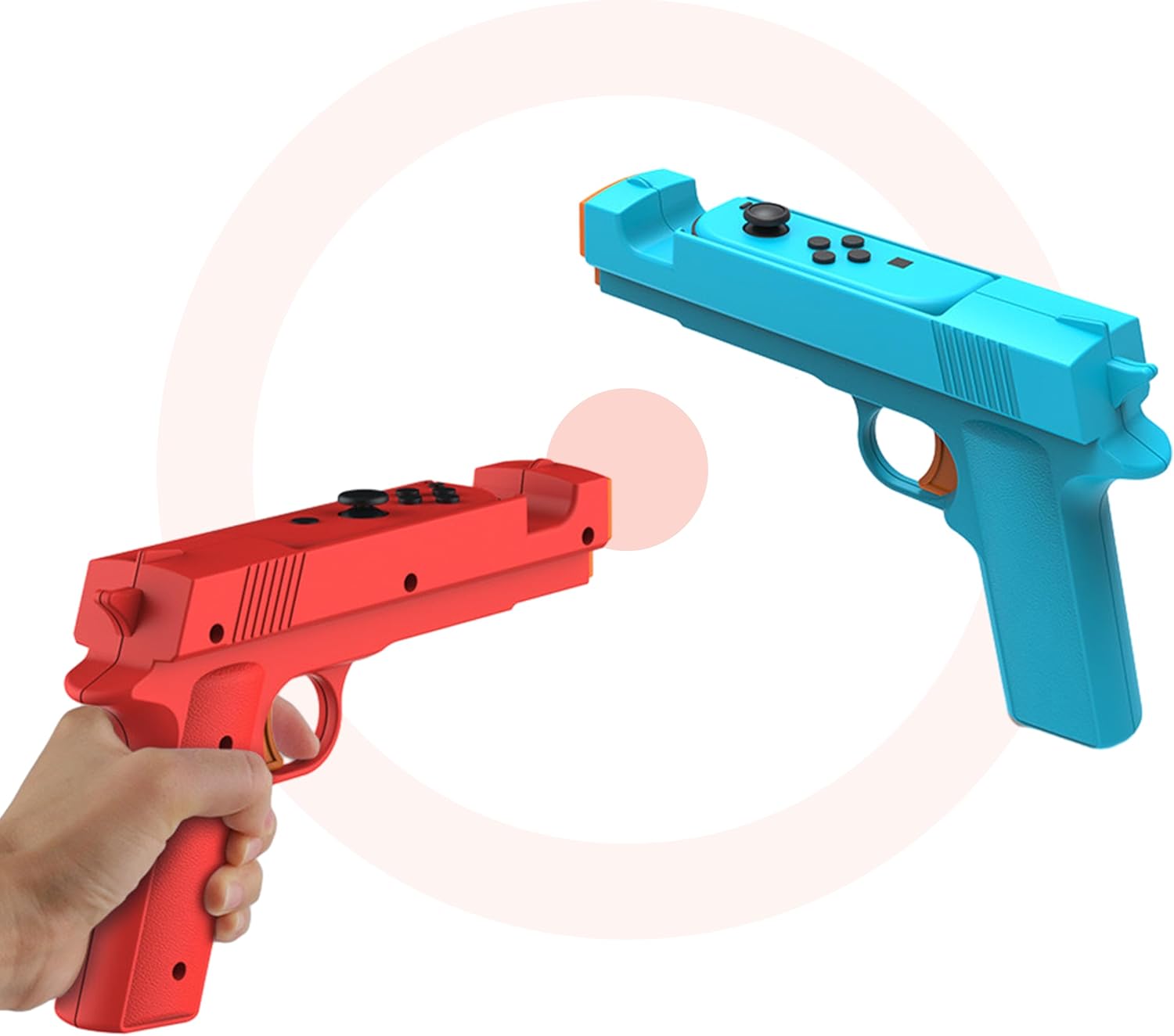 2 Pack Shooting Game Gun Controllers for Nintendo Switch/Switch OLED ...