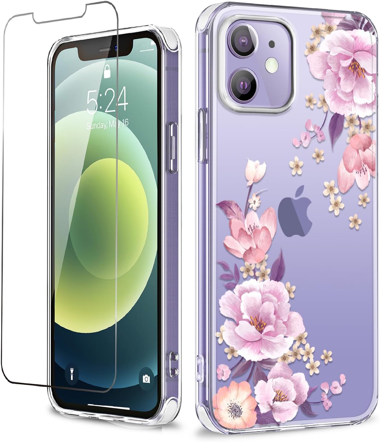 Amazon.com: GVIEWIN for iPhone 12 Case and iPhone 12 Pro Case with ...