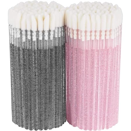 Amazon.com: 300PCS Glitter Crystal Lip Brush, Disposable Crystal Lip ...
