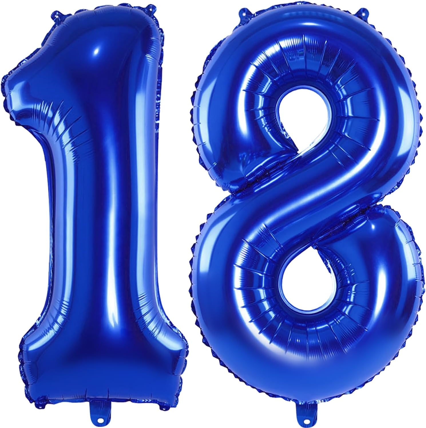 Amazon.com: Navy Blue Number 18 Balloons 40Inch Huge Royal Blue Number ...