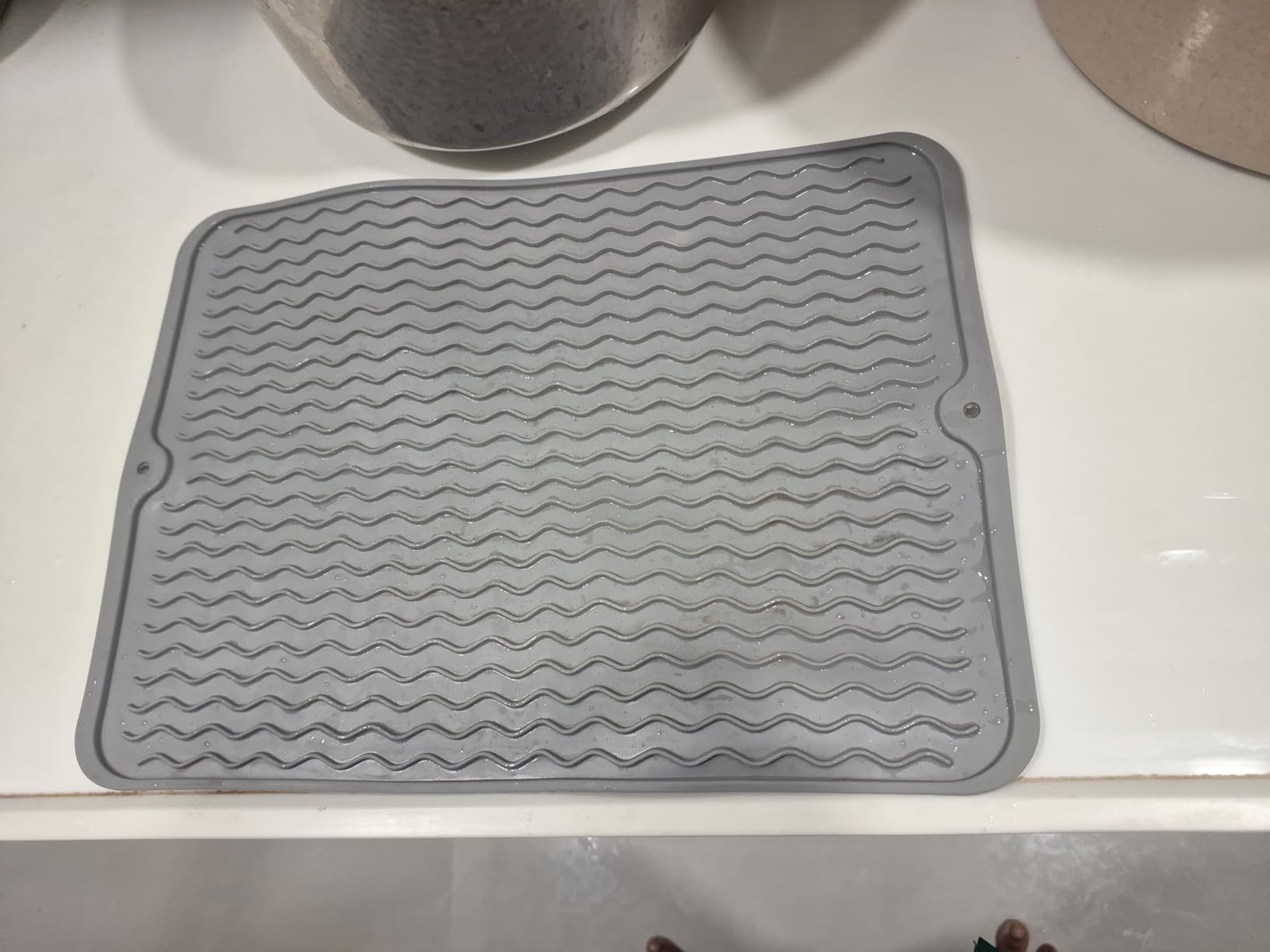 DAOME Silicone Dish Drying Mat For Kitchen, Extra Large Counter Mat ...