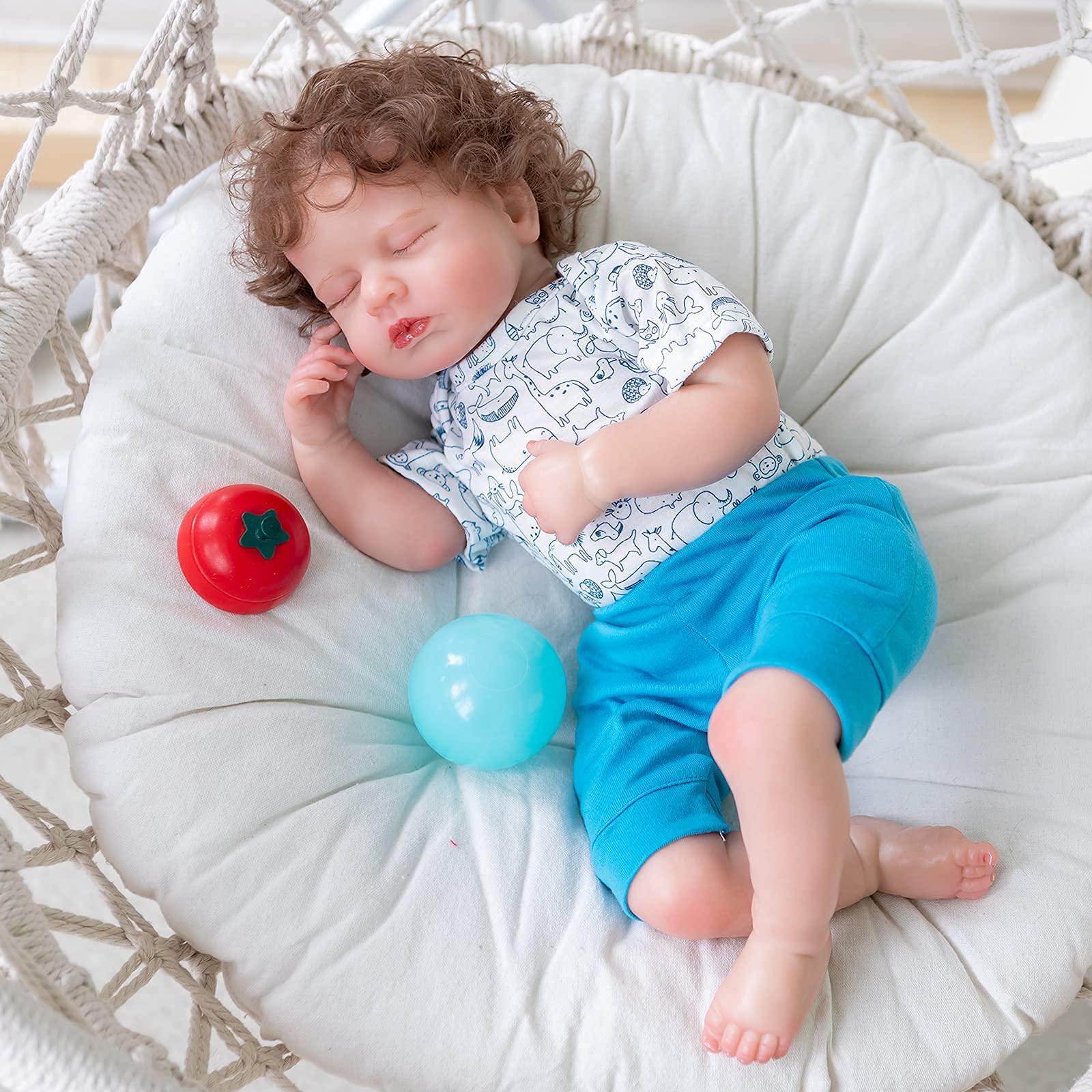 Buy iCradle Lifelike Newborn Baby Dolls 20 Inch Real Life Soft Silicone ...