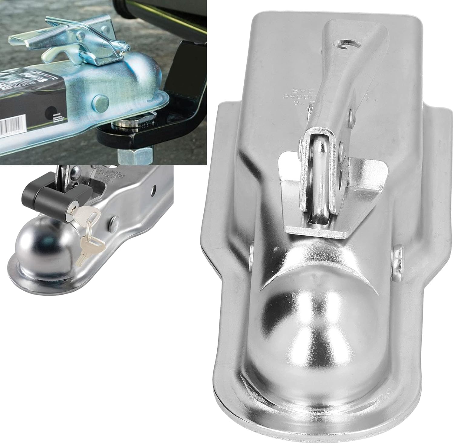 Amazon.com: Trailer Coupler, in Channel Secure Coupling 3500lbs Itch ...