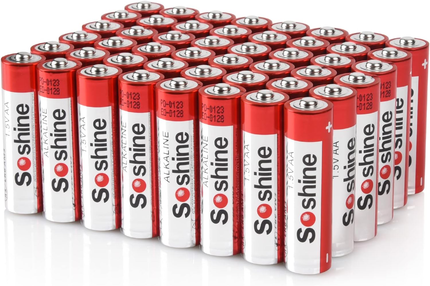 Amazon.com: Amazon Basics 48-Pack AA Alkaline High-Performance ...