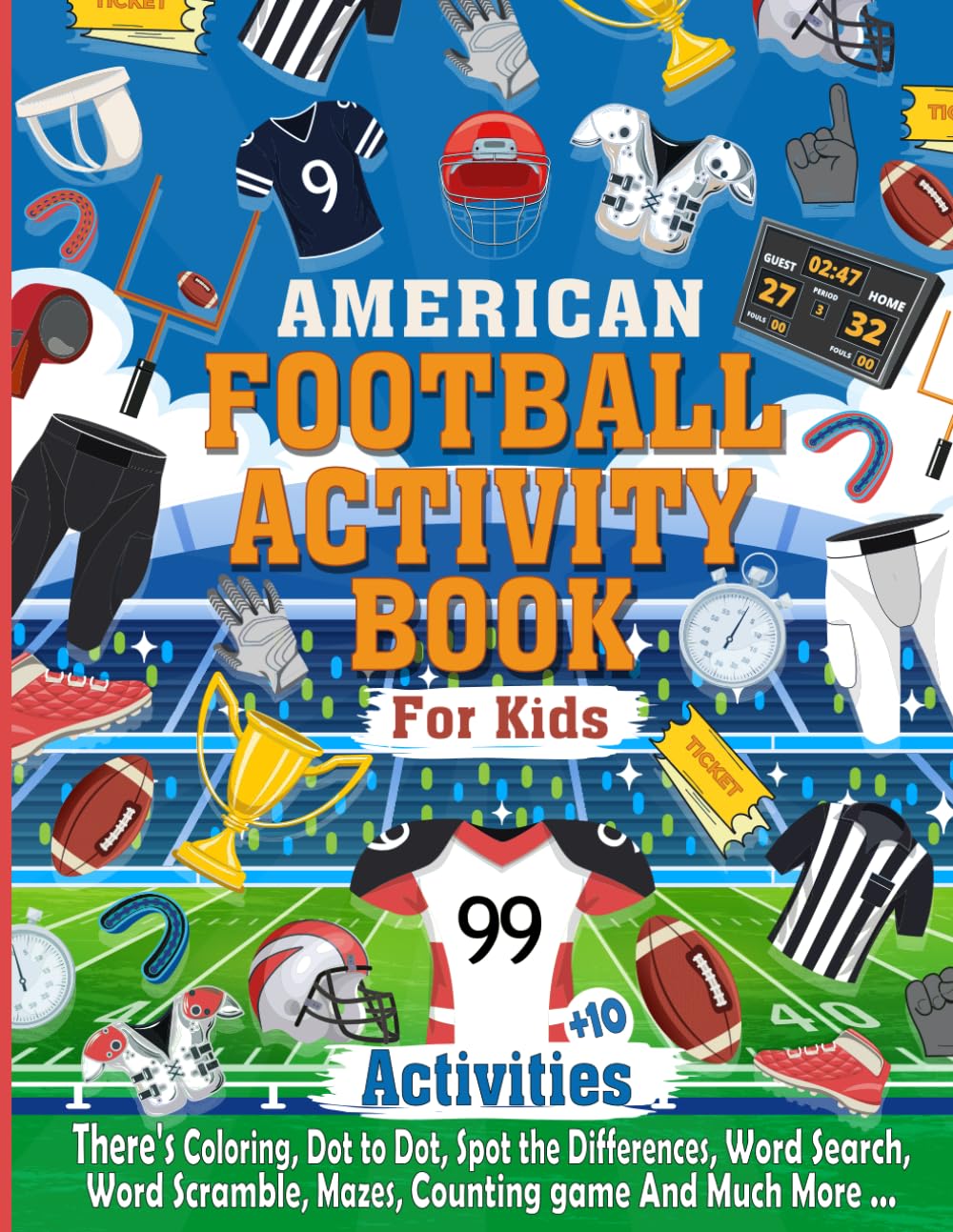 American Football Activity Book For Kids: The Perfect American Football ...