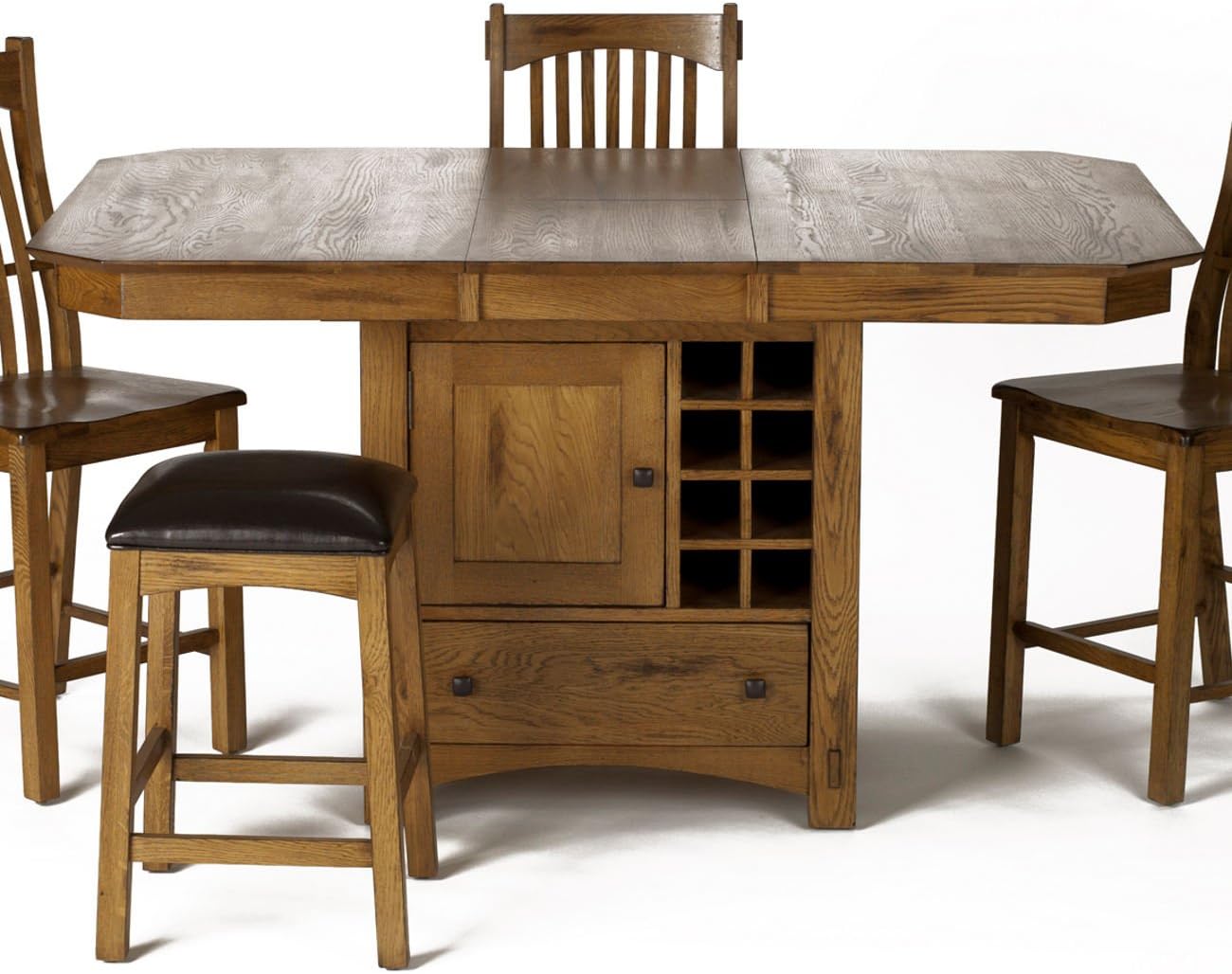 Amazon.com - Laurelhurst 66" Rectangular Gathering Table - Rustic Oak ...