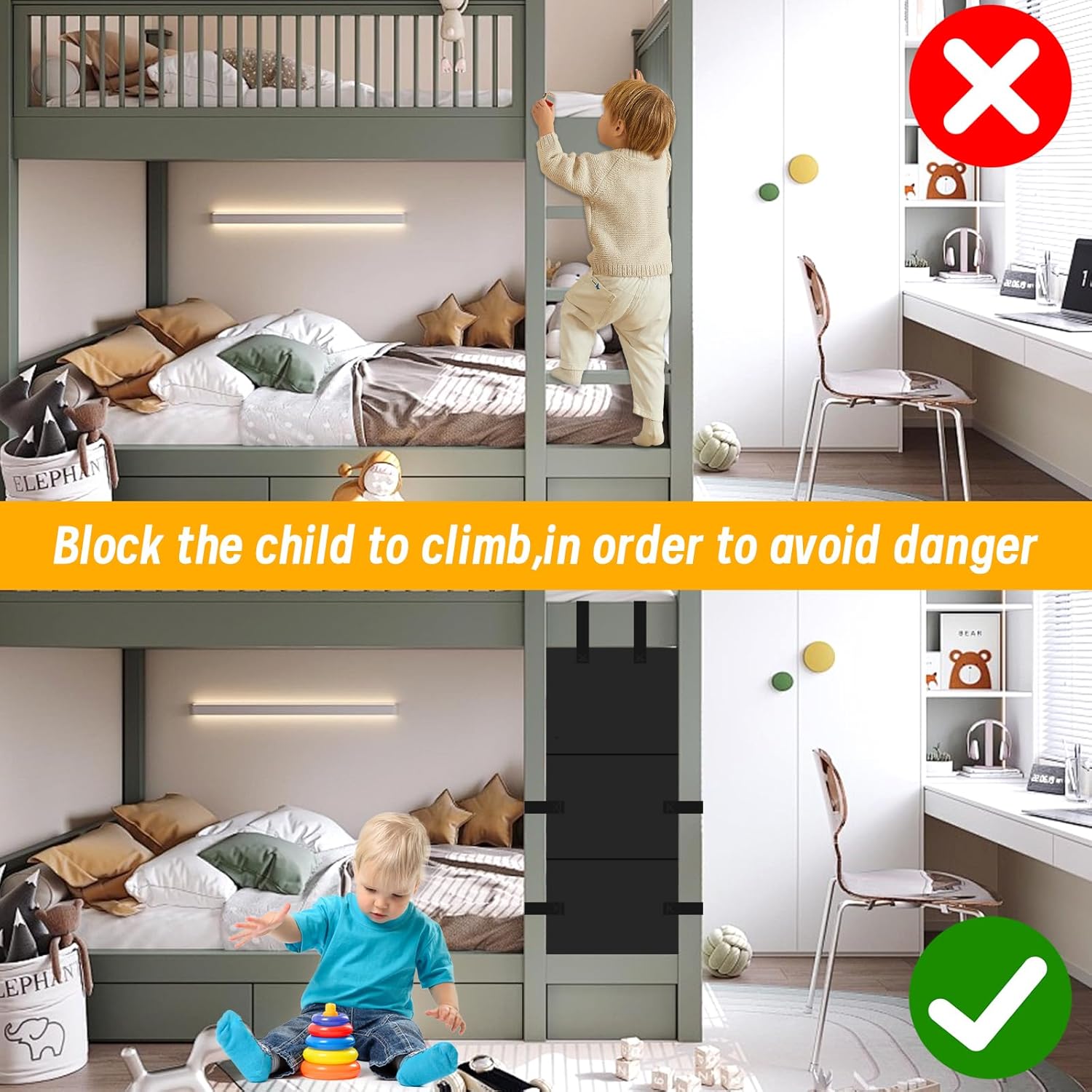 Bunk Bed Ladder Cover, Kiddies Bunk Bed Ladder Lock Australia | Ubuy