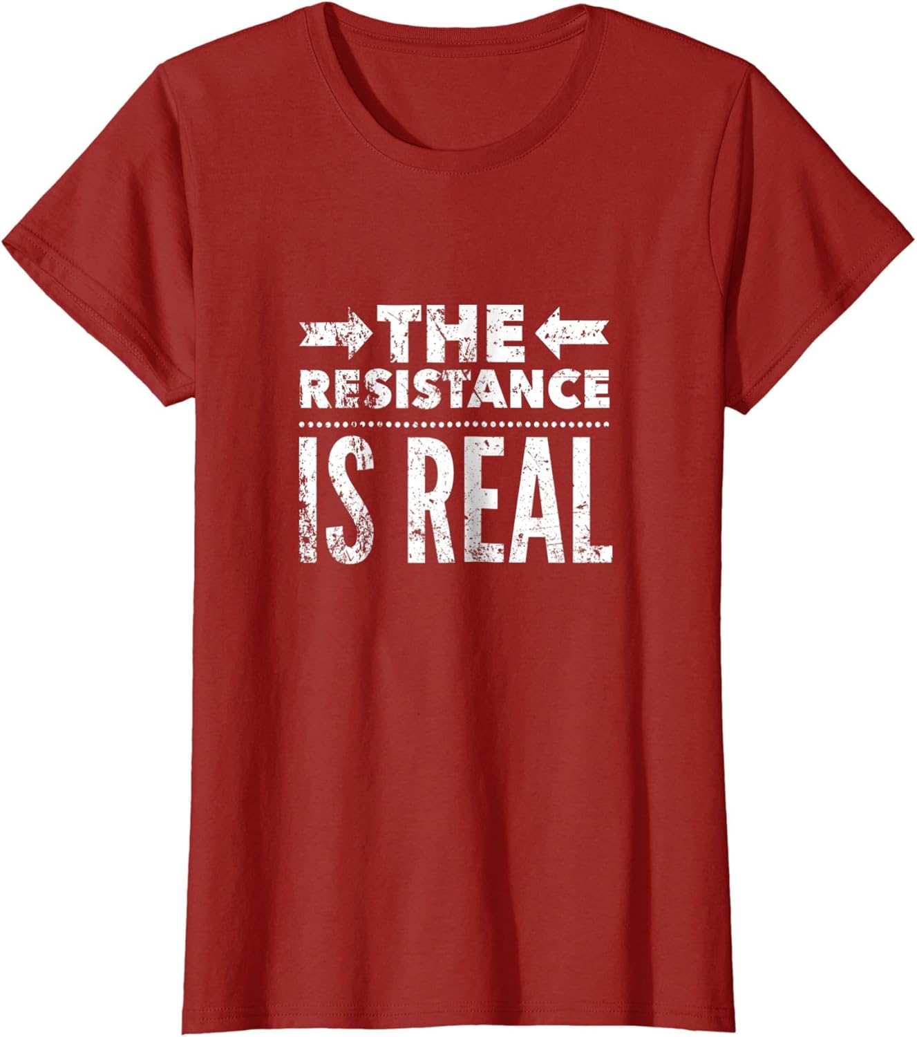 Amazon.com: The Resistance is Real tshirt for political activists ...