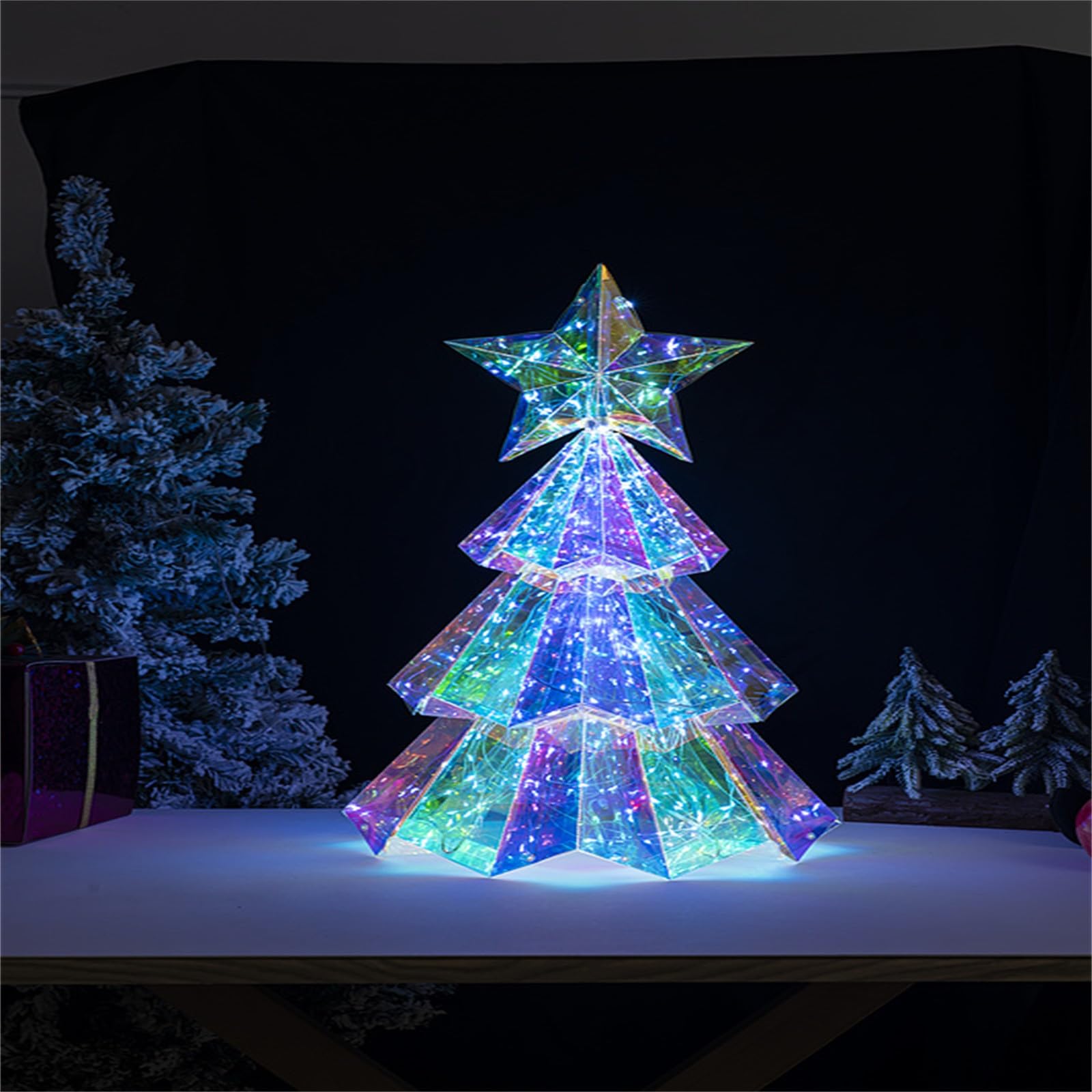 Iridescent Christmas Tree Glitter Iridescent Christmas Tree