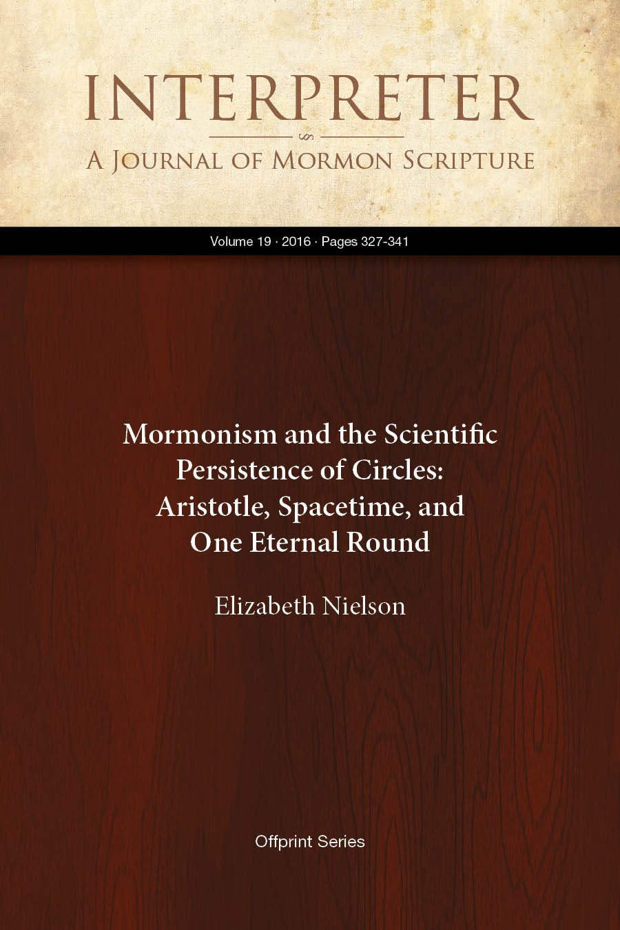 Mormonism and the Scientific Persistence of Circles: Aristotle ...