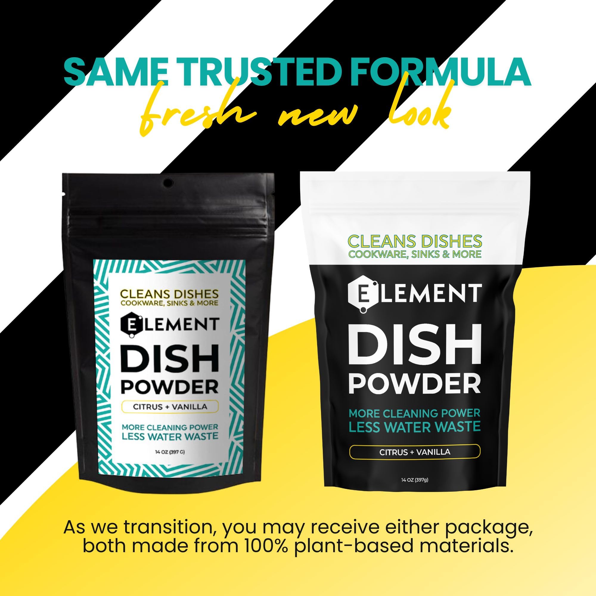 Snapklik.com : ELEMENT Dish Powder Grease-Fighting Dish Soap No Harsh ...