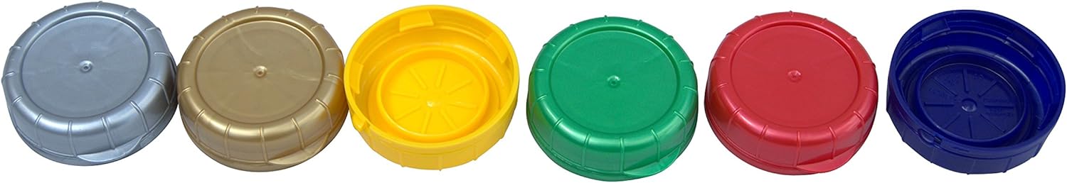Amazon.com: The Dairy Shoppe Multi Color Easy ID Caps for Glass Milk ...