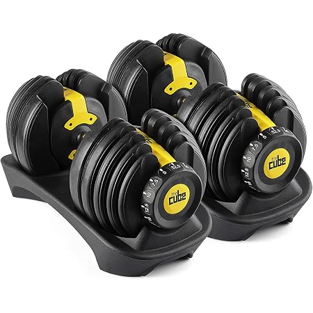 Buy The Cube Club PowerBells | 2 x Adjustable Dumbbells for Men & Women ...