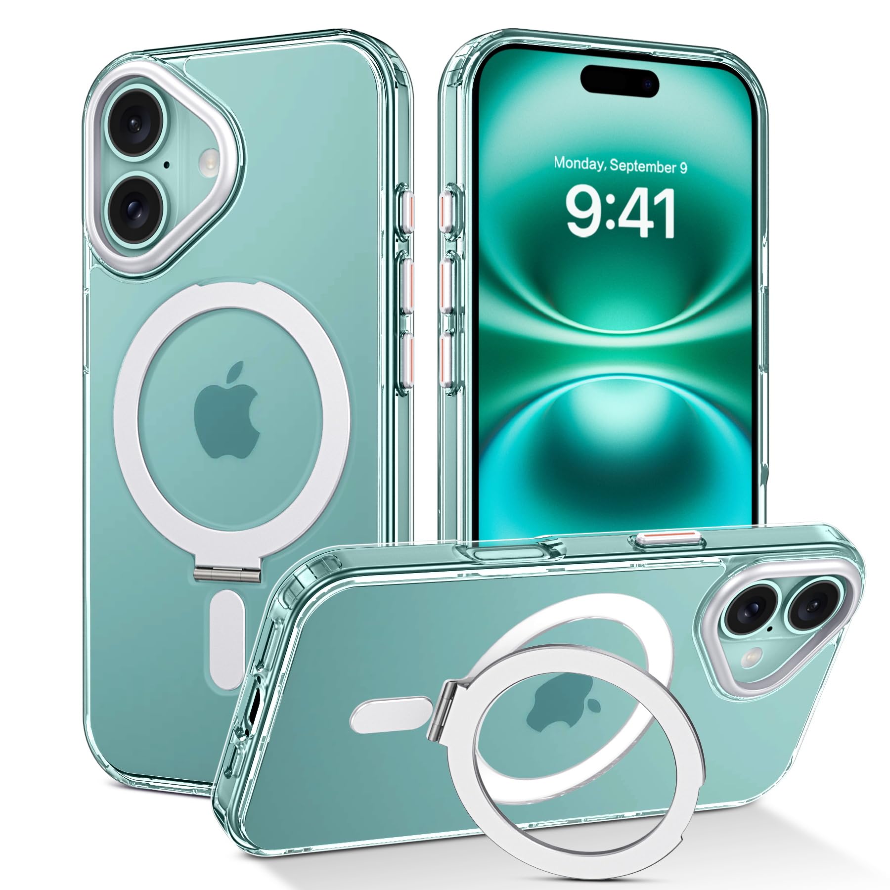 Amazon.com: DUEDUE for iPhone 16 Magnetic Case with Invisible Stand ...