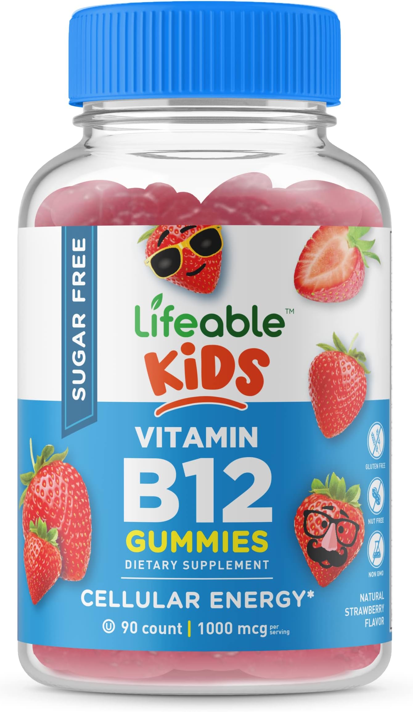 Amazon.com: WellYeah Vitamin B12 Gummies for Kids - Boost Energy ...