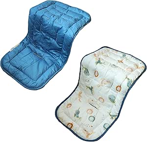 Zeroah Blue reversible universal push chair liner : Amazon.co.uk: Baby ...