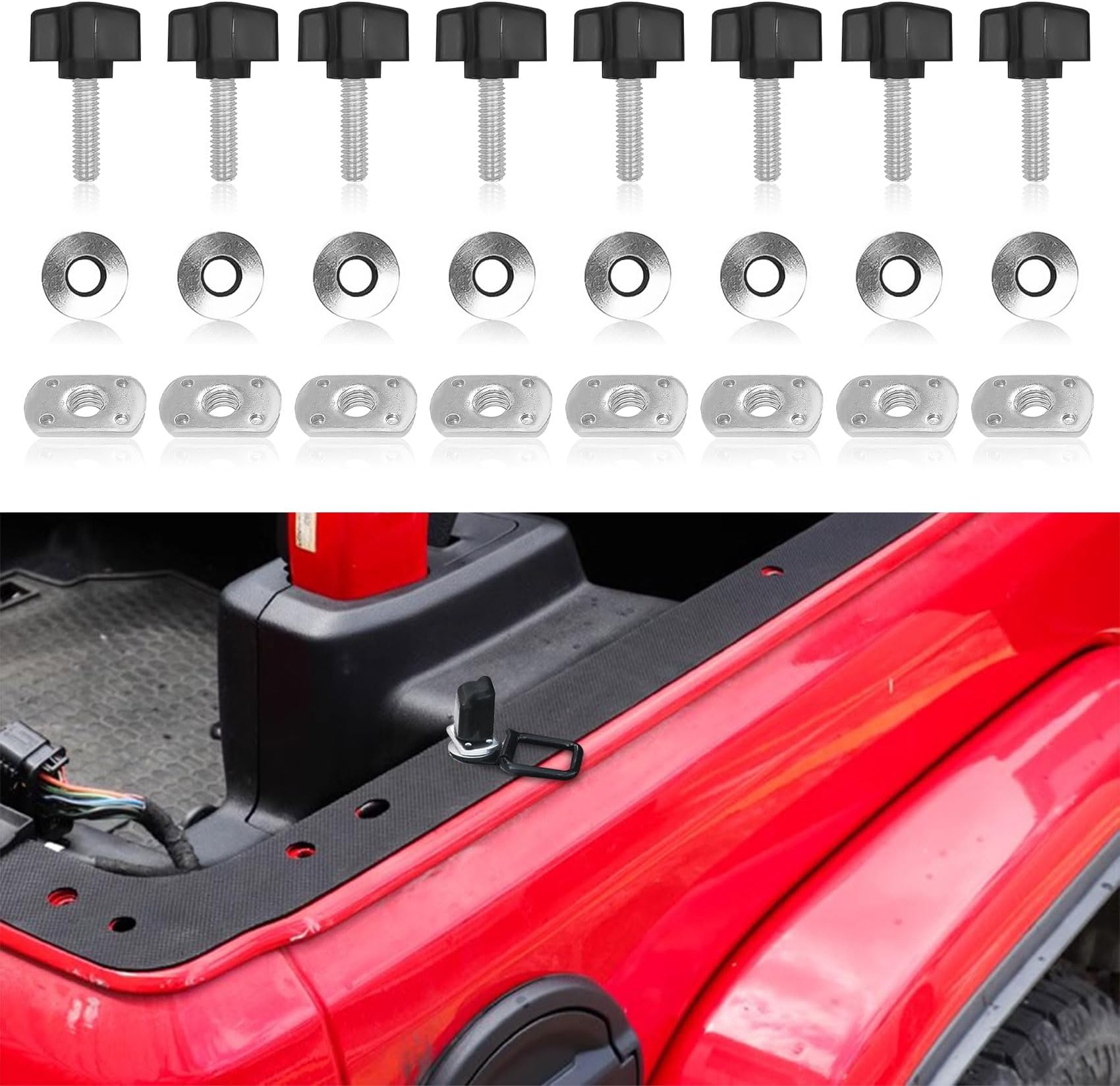 Amazon.com: RGOAANC 16PCS Hard Top Quick Removal Fastener Thumb Screw ...