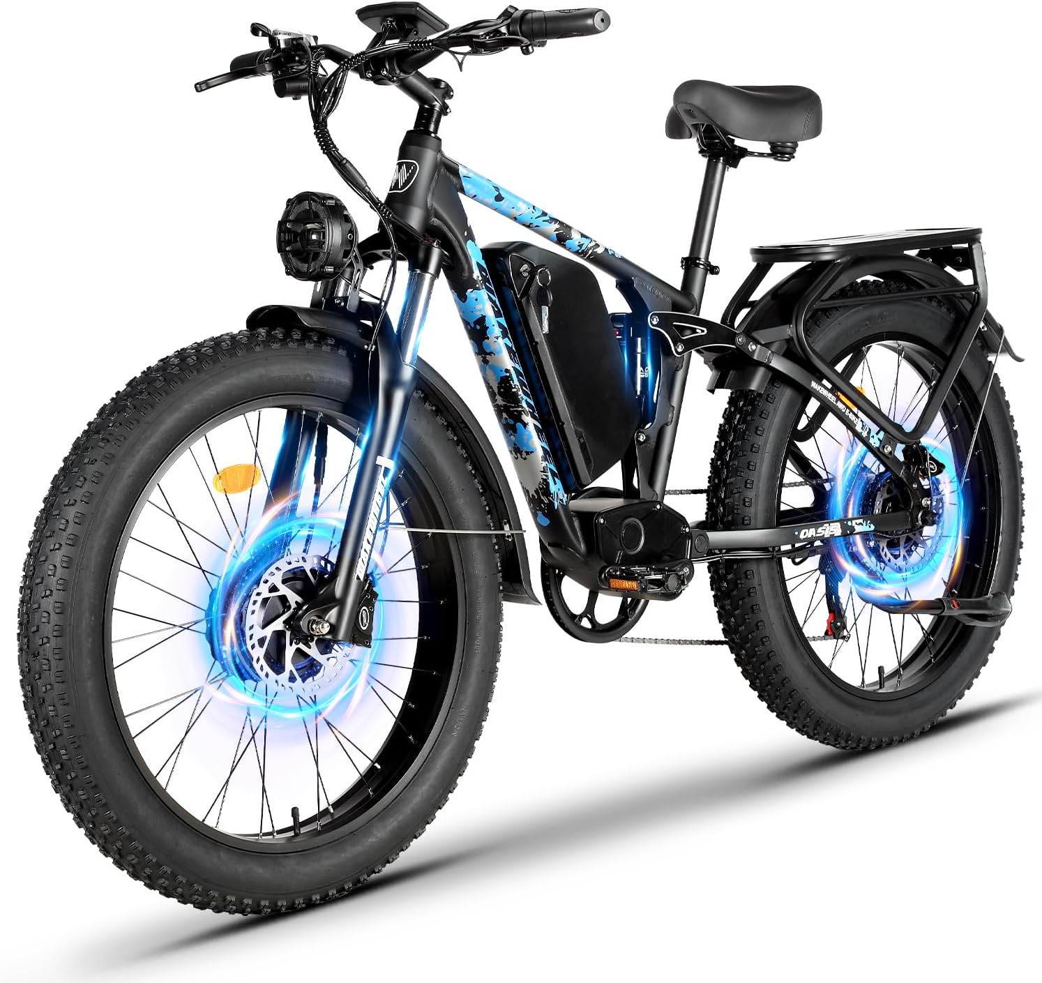 Amazon.com : WakeWheel 60V 26Ah Electric Bike for Adults 5000W, 60V Battery Ebike, 26"X4"Fat ...