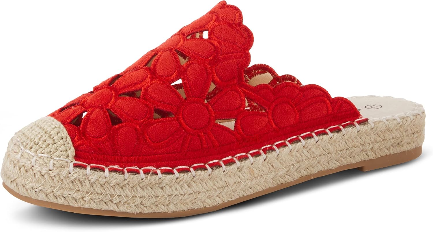 Amazon.com | PATRIZIA Women's Tilly Slide Sandal Red EU 38 / US 7.5-8 ...