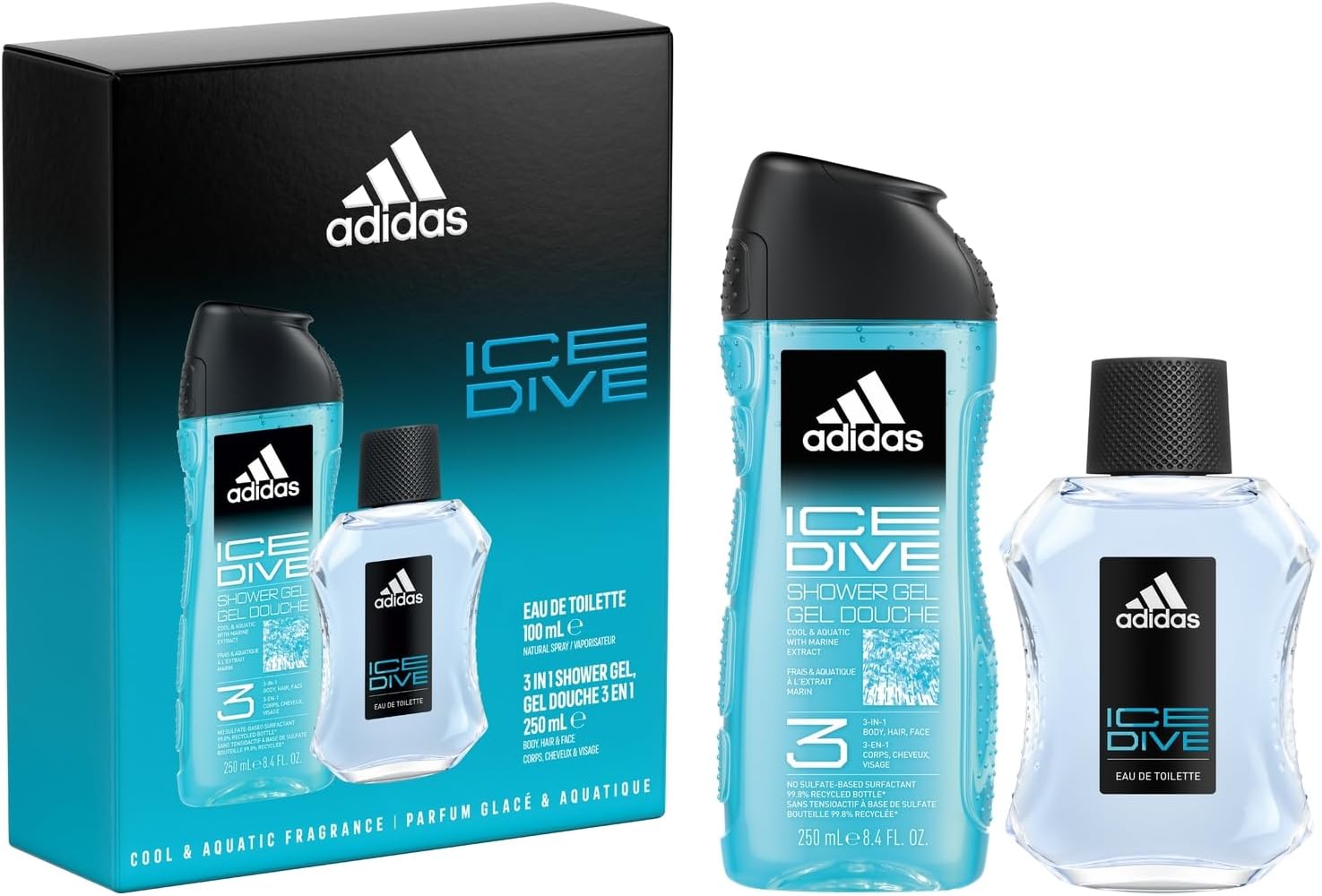 adidas Ice Dive Gift Set - Refreshing Fragrance for Adventure
