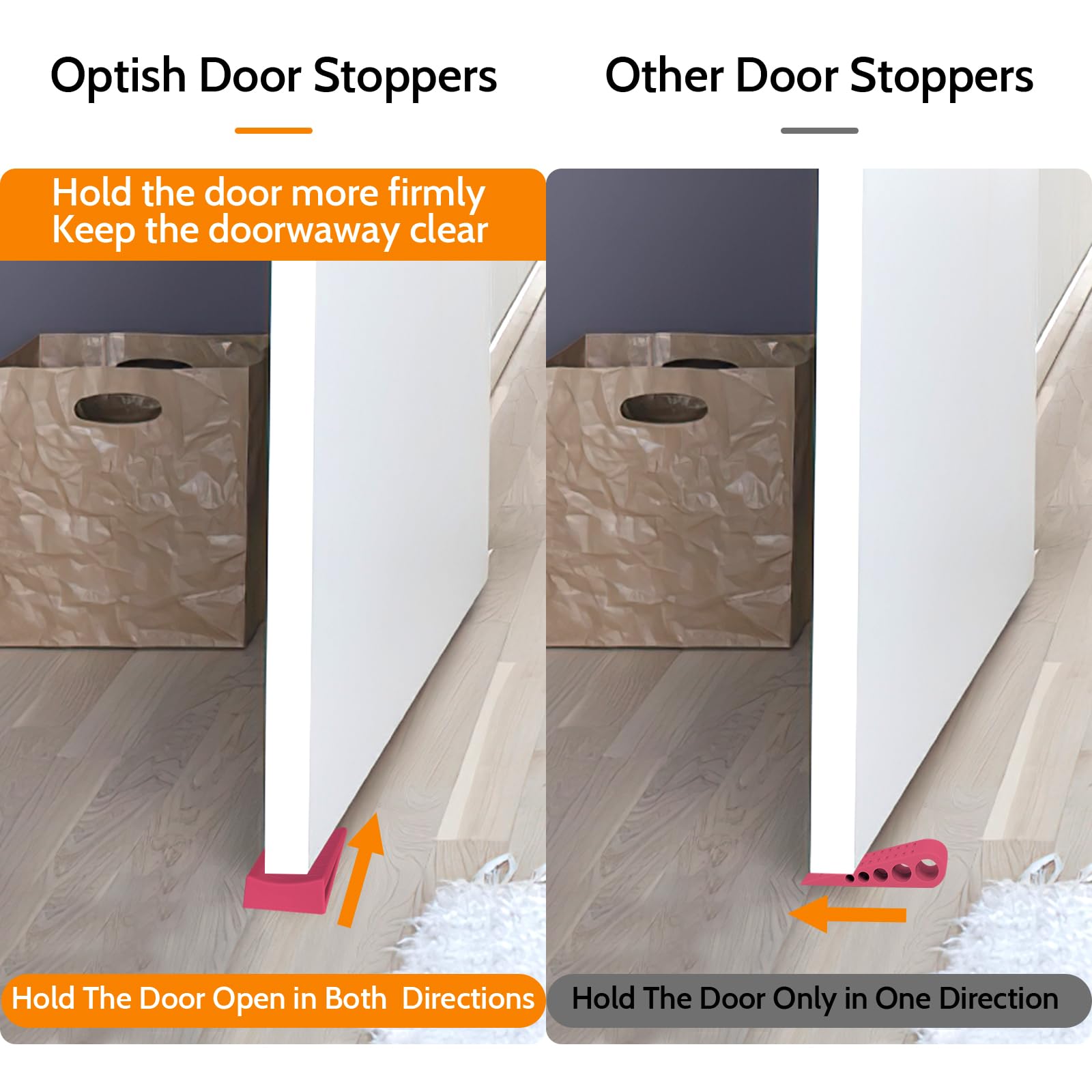 Snapklik.com : Optish Original Patented Door Stoppers For Bottom Of ...