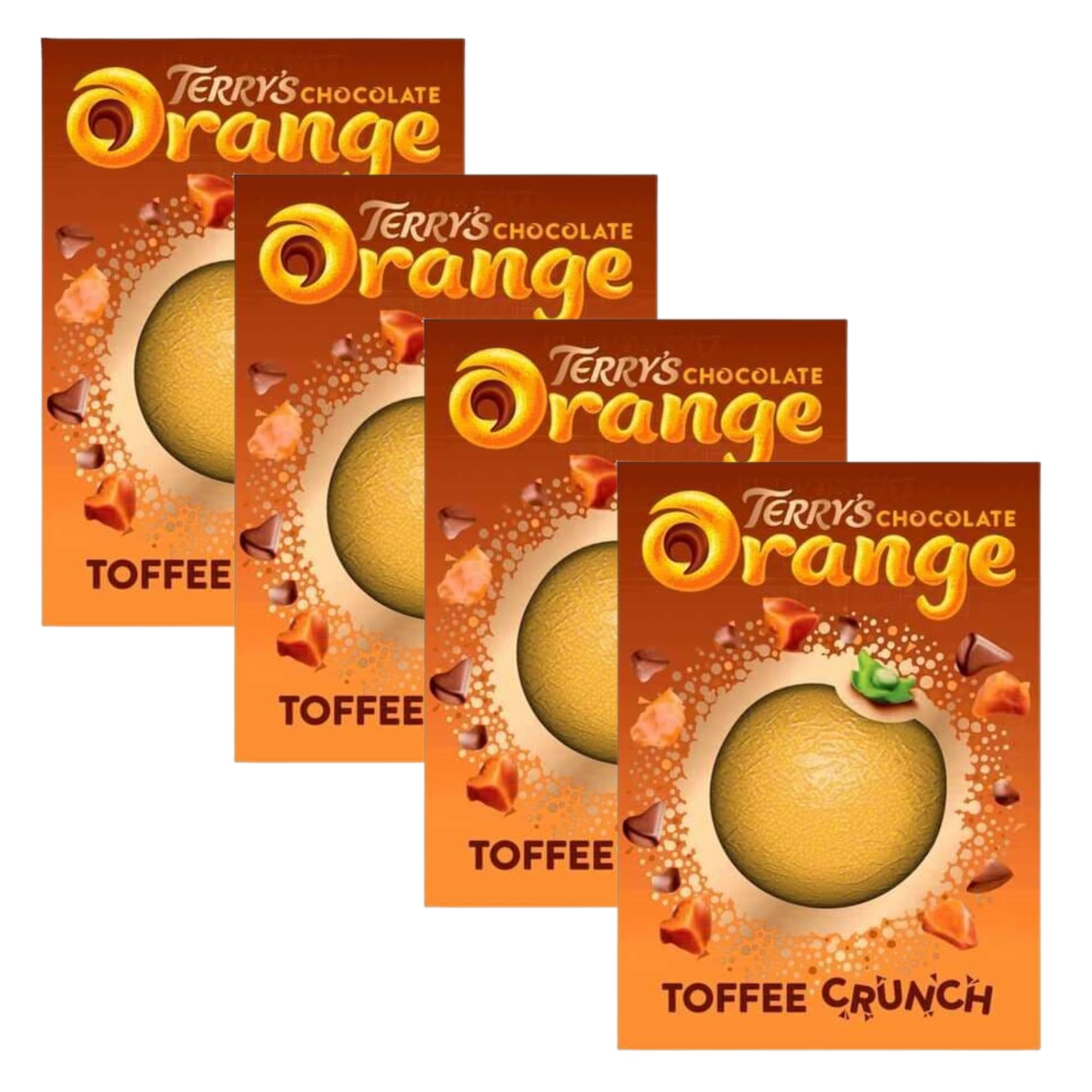 Chocolate Orange Toffee Crunch Bundle - 4x Terrys Chocolate Orange ...