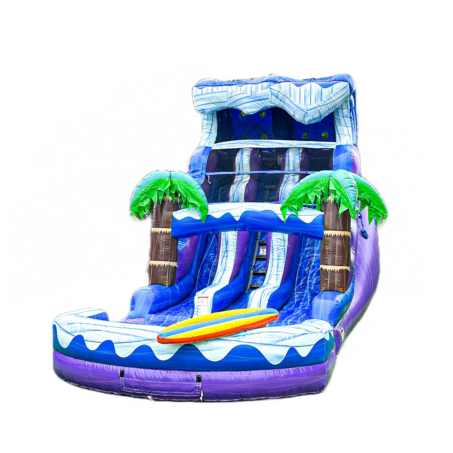 Amazon.com: XJUMP 17’ Surf Beach Tall Inflatable Water Slide with ...