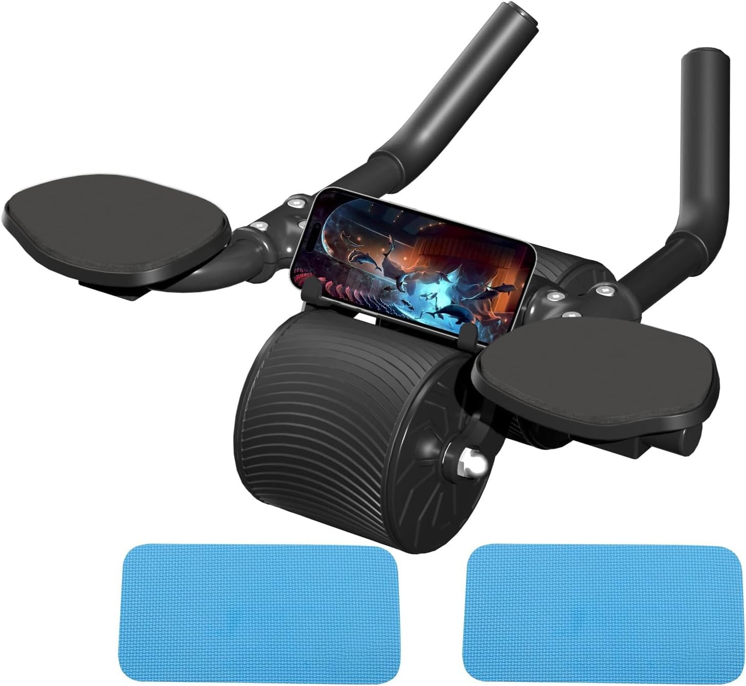 DRZHEAM Abs Roller Wheel Abdominal Core Strength Training Automatic ...