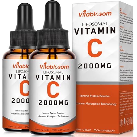 Amazon.com: Liquid Vitamin C Drops - VIT C - 99% Pure Ascorbic Acid ...