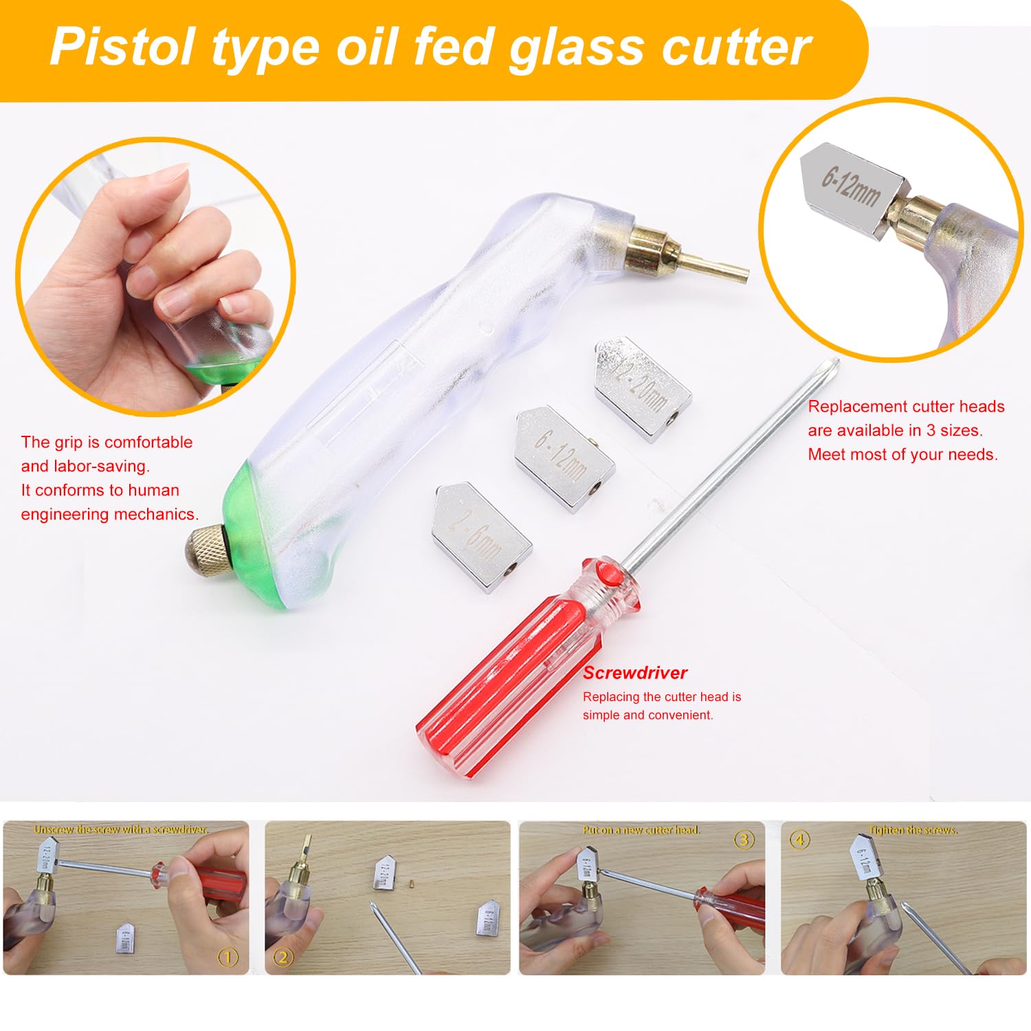 Snapklik.com : Weideer Heavy Duty Mosaic Wheeled Glass Nipper Kits ...