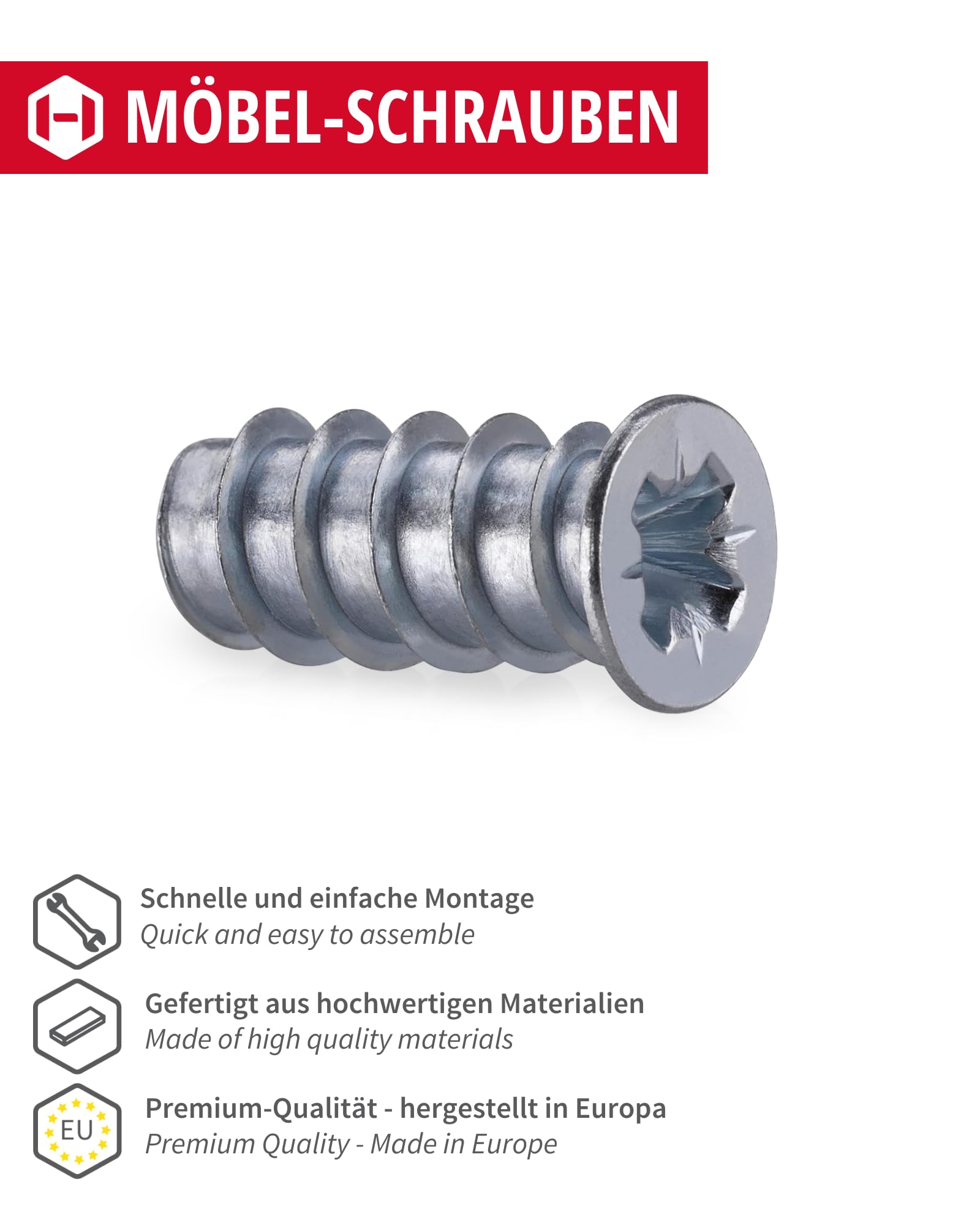 Gedotec Professional Special Screw Varianta Full Thread Head Furniture ...