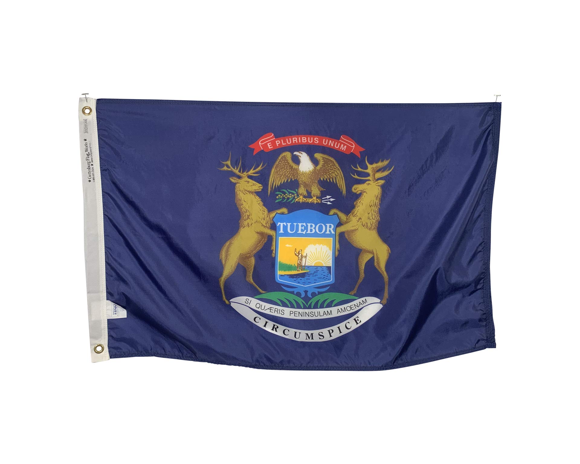 Bandera De Michigan En La Luna 70+ Bandera Del Estado De Michigan