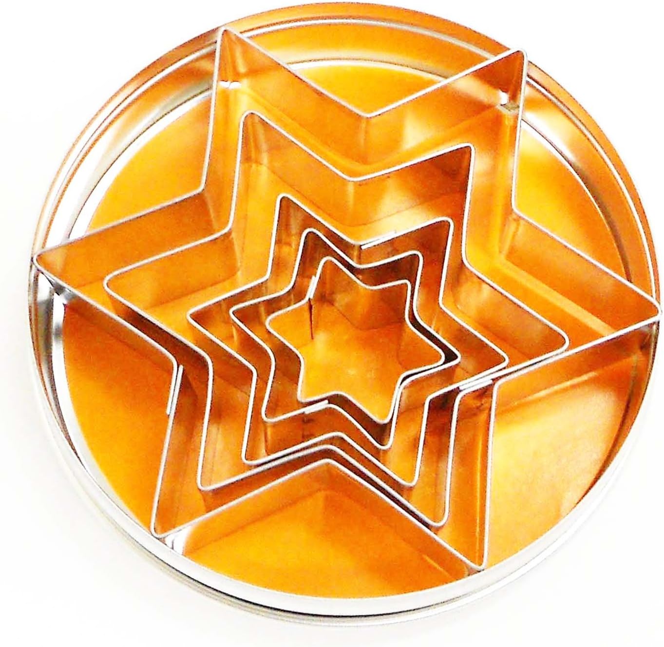 Amazon.com: Tinplated 5-pc. 6-point Star Cookie Cutter Set: Home & Kitchen