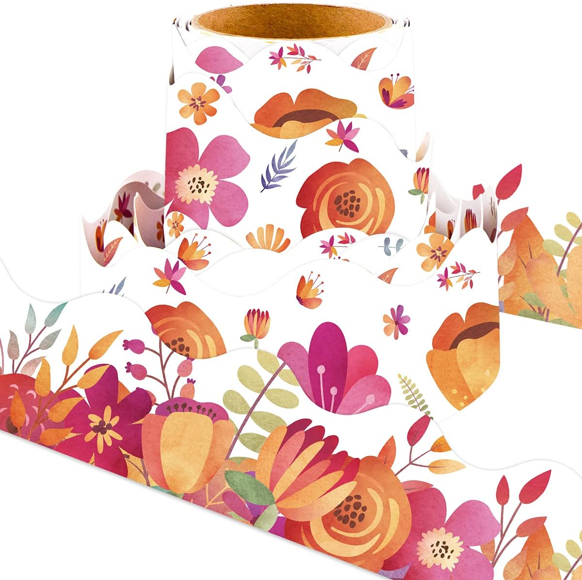 Buy Spring Floral Bulletin Board Border Double Side Watercolor Fall buy-spring-floral-bulletin-board-border-double-side-watercolor-fall