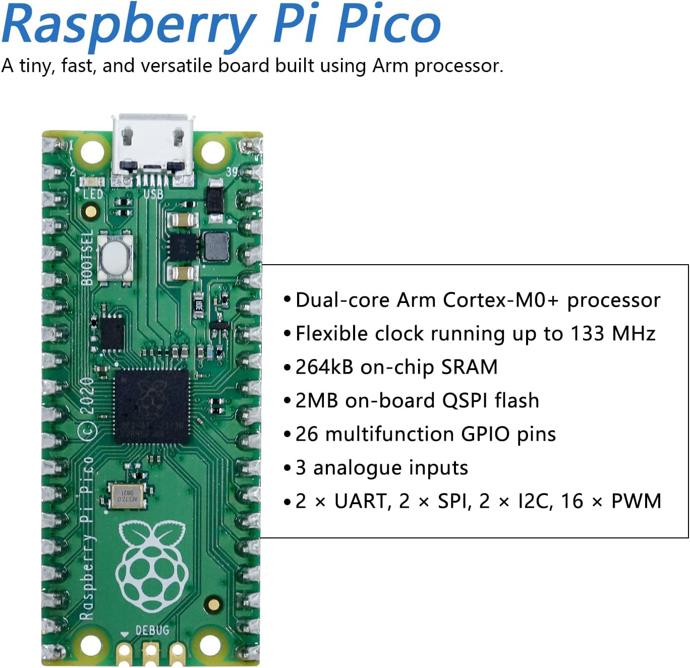 FREENOVE Mecanum Wheel – Kit de coche para Raspberry Pi Pico (incluido ...